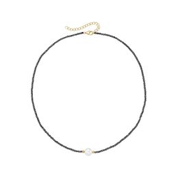 Smart Jewel Kette Damen Gr&ouml;&szlig;e 45 gold / anthrazit / perlwei&szlig;