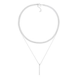 Elli Premium Kette 'Geo' Damen Gr&ouml;&szlig;e 40 silber
