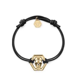 Philipp Plein Jewellery Bracelet 'Linked' male Black size S