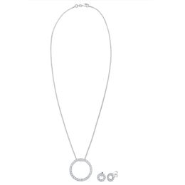 Elli Schmuckset Damen Gr&ouml;&szlig;e One Size silber / wei&szlig;