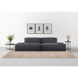 Big-Sofa Trendmanufaktur, B:300cm H:72cm T:107cm, grau, 100% Polyester, Sofas, "Braga, toller Sitzkomfort, Designsofa", in moderner Optik, mit