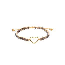 Samapura Jewelry Armband 'Herz' Damen Gr&ouml;&szlig;e 16 gold / grau