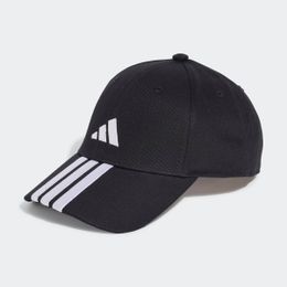 Damen Baseball Cap "3-STREIFEN NEW LOGO", schwarz-wei&szlig;, adidas Performance, Baumwolle, Caps