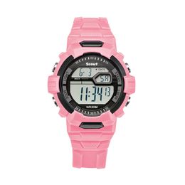 Scout Uhr 'The Digi' Jungen Gr&ouml;&szlig;e One Size rosa / schwarz