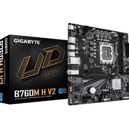 Gigabyte Mainboard "B760M H V2 Mainboard - Unterst&uuml;tzt Intel Core Prozessoren der 14. Gene", B:27cm H:5,6cm T:26,7cmohne farbbezeichnung, Mainboards