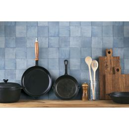 marburg Fototapete "Tile", B/L: 0,53m x 10,05m, Rollen: 1, blau, Schlafzimmer, Tapeten, moderne Tapete f&uuml;r Wohnzimmer Schlafzimmer K&uuml;che