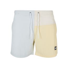 Urban Classics Herren Badeshorts "Urban Classics Herren 3 Block Swim Shorts"pastelcream, Gr. 4XL, 100% Polyamid, Badehosen