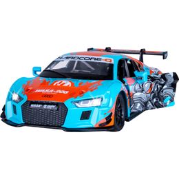 Jamara Kinder Spielzeug-Auto "Diecast, Audi R8 LMS blau inklusive Batterien"blau, Kunststoff, Metall, B:8,6cm H:5,1cm T:19cm, Spielzeugfahrzeuge, LED