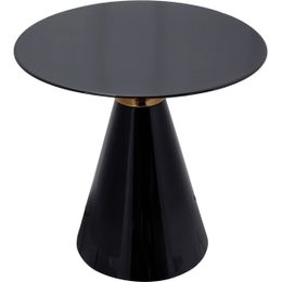 Beistelltisch Kayoom, B:46,5cm H:40cm T:46,5cm, schwarz, 100% Eisen, Wohnzimmer, Tische, "Art Deco 325, Abstelltisch aus Metall,funktional und
