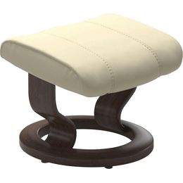 Fu&szlig;hocker stressless, B:54cm H:38cm T:39cm, beige, Leder BATICK: BATICK ist ein leicht korrigiertes, durchgef&auml;rbtes und genarbtes M&ouml;belleder, bei dem