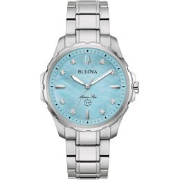 Bulova Analoguhr Herren Gr&ouml;&szlig;e One Size hellblau / silber