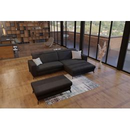 Sit & More Ecksofa SIT & MORE, B:290cm H:88cm T:178cm, grau, 100% Polyester, Wohnzimmer, Sofas, "Bolero L-Form"