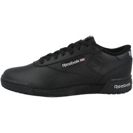 Reebok Herren Sneaker "Reebok Ex-O-Fit Clean Logo Int Sneaker low Herren Schuhe", Gr. 37,5schwarz, Glattleder, Leder, Schuhe, Perforationen