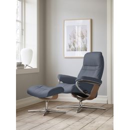 Relaxsessel stressless, B:92cm H:105cm T:80cm, blau, Leder PALOMA: PALOMA ist ein durchgef&auml;rbtes Semianilin-M&ouml;belleder mit nat&uuml;rlicher Narbung.,