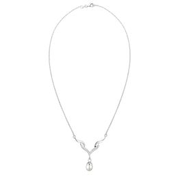 Elli Kette Damen Gr&ouml;&szlig;e 45 silber / wei&szlig;
