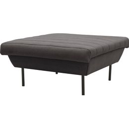 Hocker, B:90cm H:45cm T:105cm, grau, LOOKS by Wolfgang Joop, 100% Polyester, Wohnzimmer, Hocker, "LOOKS IX", Quersteppung, passend zur Serie LOOKS IX