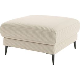 Polsterhocker Home Affaire, B:80cm H:44cm T:80cm, beige, 90% Polyester, 12% Polyacryl, Hocker, "Downtown", passend zur Serie, auch in Cord