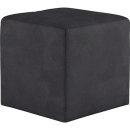 Hocker COTTA, B:40cm H:40cm T:40cm, grau, 100% Polyester, Wohnzimmer, Hocker, "Cuby", Sitzw&uuml;rfel, Cube, Sitzhocker