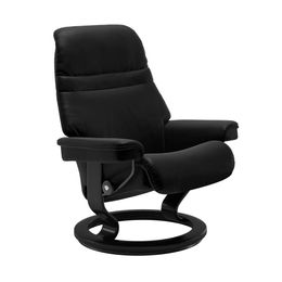 Relaxsessel stressless, B:75cm H:100cm T:73cm, schwarz, Leder BATICK: BATICK ist ein leicht korrigiertes, durchgef&auml;rbtes und genarbtes M&ouml;belleder,