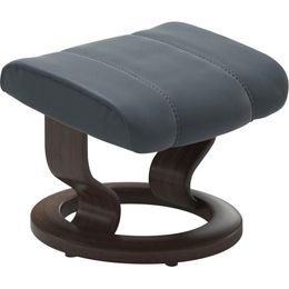 Fu&szlig;hocker stressless, B:54cm H:38cm T:39cm, blau, Leder BATICK: BATICK ist ein leicht korrigiertes, durchgef&auml;rbtes und genarbtes M&ouml;belleder, bei dem