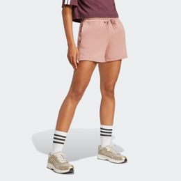 Damen Shorts "ESSENTIALS SMALL LOGO FEELCOZY", rosa, Gr. M, adidas Sportswear, Obermaterial: 70% Baumwolle, 30% Polyester, Hosen