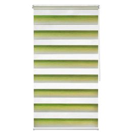 Doppelrollo K-home, B:60cm H:200cm, gr&uuml;n, Polyester, Rollos, "mit sch&ouml;nen Farbverlauf"