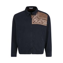 Retroarea Jacke 'Harrington' Herren Gr&ouml;&szlig;e XXL navy / braun / hellbraun / wei&szlig;