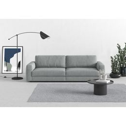 Big-Sofa Trendmanufaktur, B:264cm H:84cm T:126cm, grau, 100% Polyester, Sofas, "Bourbon Mega, bequem, viel Platz, Breite 264cm", extra tiefe