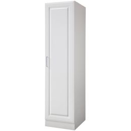 Seitenschrank KOCHSTATION, B:50cm H:200cm T:60cm, wei&szlig;, Holzwerkstoff, MDF, K&uuml;che, Schr&auml;nke, "KS-Stockholm", hochwertige MDF-Fronten, 50 cm breit,