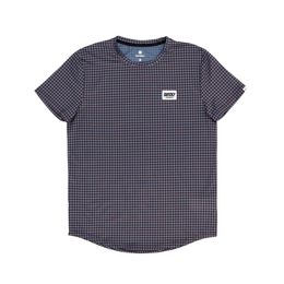 Saysky Houndstooth Combat T-Shirt Bekleidung Herren blau