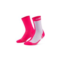CEP Core Run Edt. Half&Half Mid Cut Socks Bekleidung Herren pink