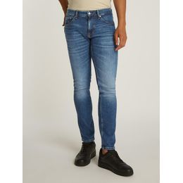 Tommy Jeans Damen 5-Pocket-Jeans "SCANTON SLIM", blau, Gr. 30, Denim/Jeans, Obermaterial: 99% Baumwolle, 1% Elasthan, Jeans