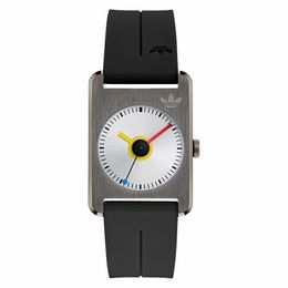 adidas originals Uhr Damen Gr&ouml;&szlig;e One Size schwarz / silber