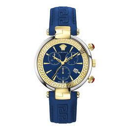 Versace Uhr Damen Gr&ouml;&szlig;e One Size blau / gold / silber