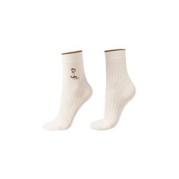 CALZEDONIA Socken 'Italian Style' Damen Gr&ouml;&szlig;e 36/41 wei&szlig;