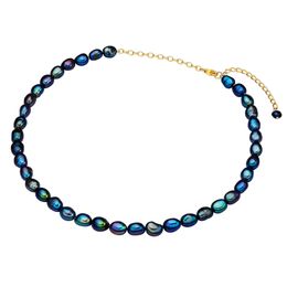 Valero Pearls Kette Damen Gr&ouml;&szlig;e One Size navy / t&uuml;rkis / royalblau / gold