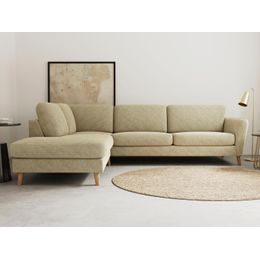 Ecksofa Home Affaire, B:278cm H:88cm T:202cm, braun, Webstoff (100% Polyester);Struktur fein (58% Polyester, 22% Polypropylen);Filzoptik (100%