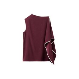 Mango Bluse 'Sun-a' Damen Gr&ouml;&szlig;e XS/S burgunder / wei&szlig;