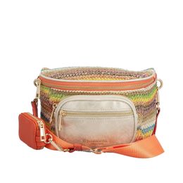 Remonte G&uuml;rteltasche 'Q0808' Damen Gr&ouml;&szlig;e One Size hellgr&uuml;n / orange / silber