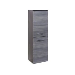 Midischrank Welltime, B:40cm H:130cm T:35cm, grau, Holzwerkstoff, MDF, Badezimmer, Schr&auml;nke, "Florida", Breite 40 cm, mit Softclose und T&uuml;rd&auml;mpfern