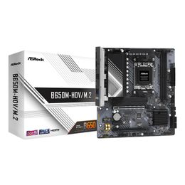 Asrock Mainboard "B650M-HDV/M.2", B:26cm H:6cm T:27,5cm, schwarz, Mainboards