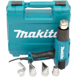 Makita Hei&szlig;luftgebl&auml;se "HG6031VK", B:8,5cm H:20,6cm L:25,7cm, blau, Hei&szlig;luftger&auml;te, 1800W mit Koffer