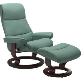 Fu&szlig;hocker stressless, B:57cm H:40cm T:47cm, gr&uuml;n, Leder BATICK: BATICK ist ein leicht korrigiertes, durchgef&auml;rbtes und genarbtes M&ouml;belleder, bei dem
