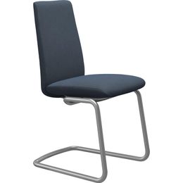 Polsterstuhl stressless, B:53cm H:92cm T:59cm, blau, Microfaser DINAMICA (88% Polyester, 12% Polyurethan), Esszimmer, St&uuml;hle, "Laurel", Low Back,