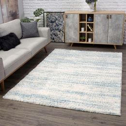 Hochflor-Teppich Carpet City, B:120cm H:30mm L:160cm, beige, Polypropylen (PP), Teppiche, "Pulpy 524", besonders weich, Meliert, ideal f&uuml;r Wohnzimmer