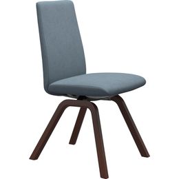 Polsterstuhl stressless, B:49cm H:92cm T:59cm, blau, Microfaser DINAMICA (88% Polyester, 12% Polyurethan), Esszimmer, St&uuml;hle, "Laurel", Low Back,
