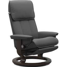 Relaxsessel stressless, B:87cm H:101cm T:78cm, grau, Leder BATICK: BATICK ist ein leicht korrigiertes, durchgef&auml;rbtes und genarbtes M&ouml;belleder, bei