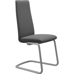 Polsterstuhl stressless, B:53cm H:105cm T:60cm, grau, Leder BATICK: BATICK ist ein leicht korrigiertes, durchgef&auml;rbtes und genarbtes M&ouml;belleder, bei