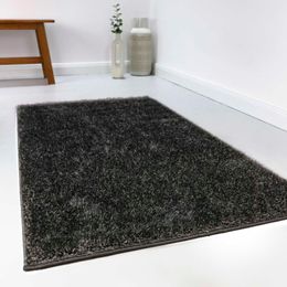 Hochflor-Teppich Esprit, B:80cm H:30mm L:400cm, grau, Polypropylen, Teppiche, "Swagger Shag ESP-8866", Wohnzimmer, Schlafzimmer, uni, waschbar,