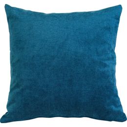 G&ouml;zze Kissenh&uuml;llen G&Ouml;ZZE, B:60cm L:60cm, blau, Polyester, Obermaterial: 100% Polyester, Kissenbez&uuml;ge, "Muri", in vielen Unifarben